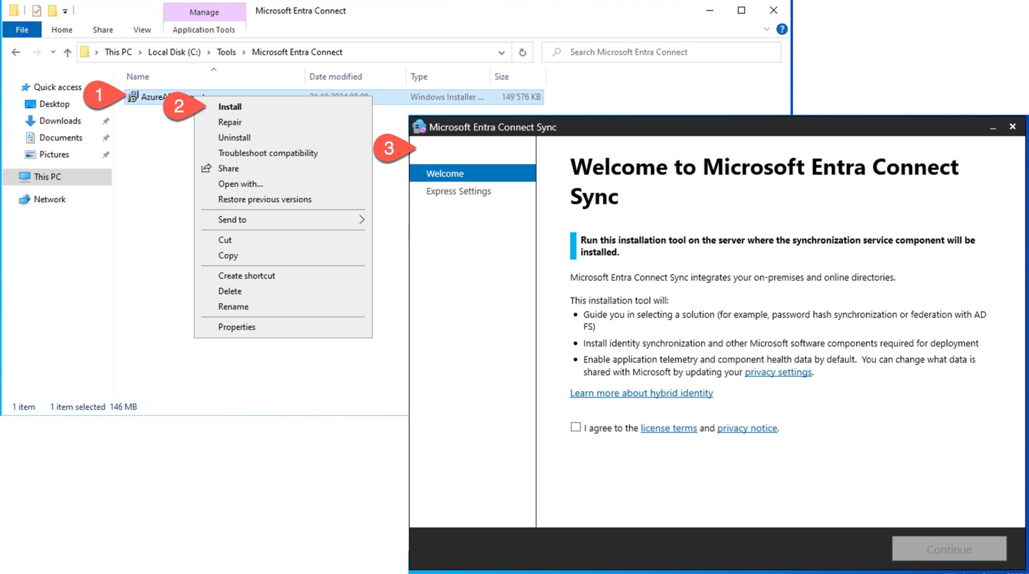 Installation des Microsoft Entra Connect Tools: Schritt-für-Schritt ...